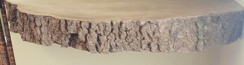 Log Tree Bark Fireplace Mantel - Etsy Canada