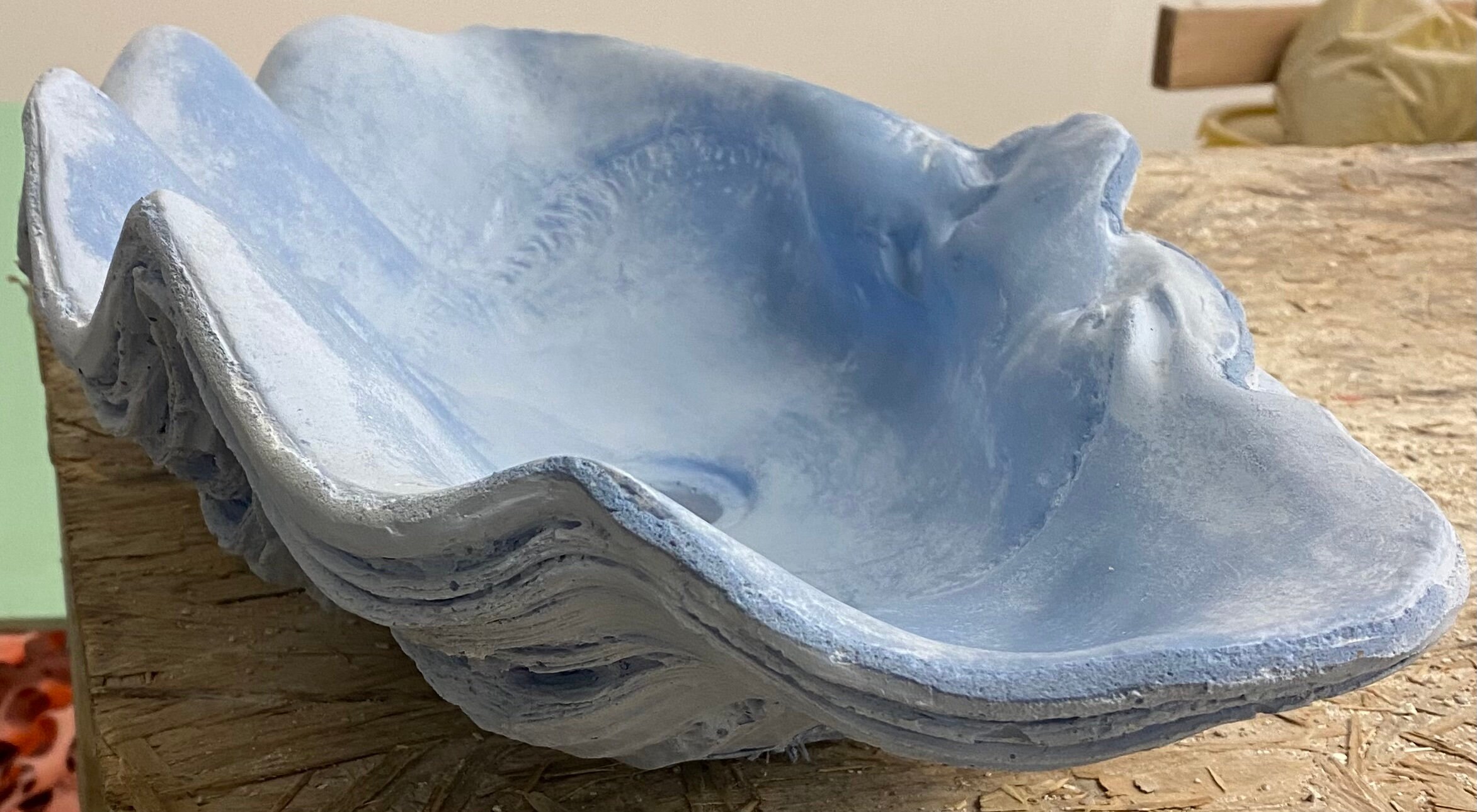 Blue Seashell Clam Beach Lake Bathroom Vessel Sink - Etsy