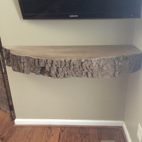 Log Cabin Tree Trunk Shelf - Etsy