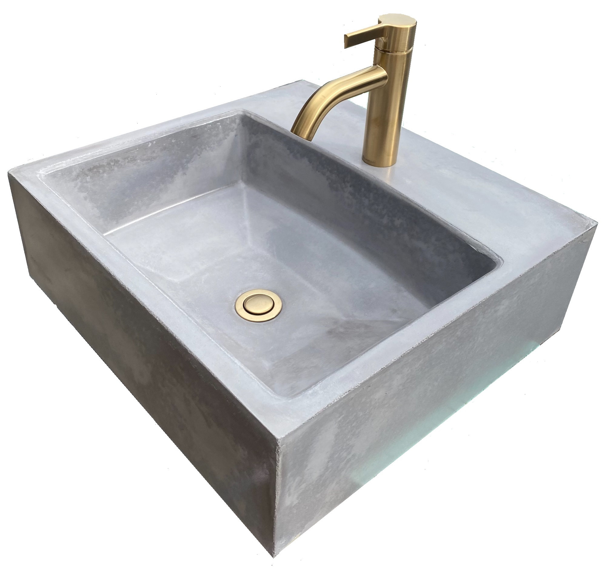 Grey Cast Stone Wall Mountable Vessel Sink - Etsy