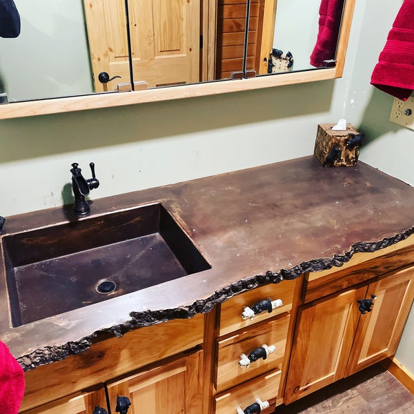 Live Edge Vanity - Etsy