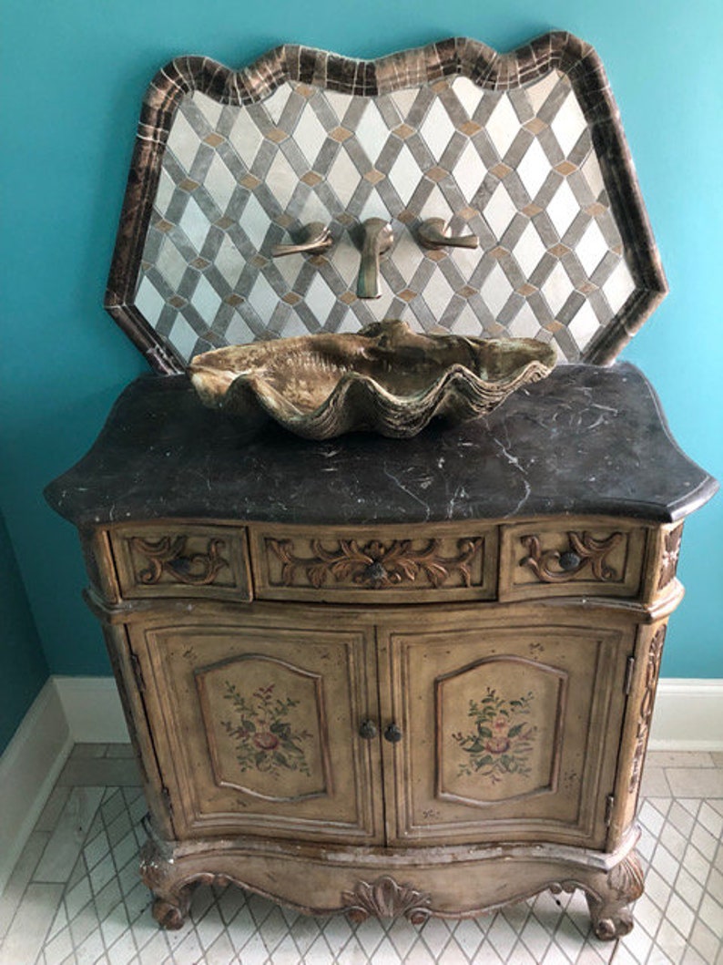 Seashell Clam Beach Lake Bathroom Vessel Sink - Etsy