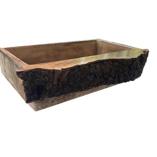 Tree Trunk Log Home Rustic Bathroom Vessel Sink - Etsy