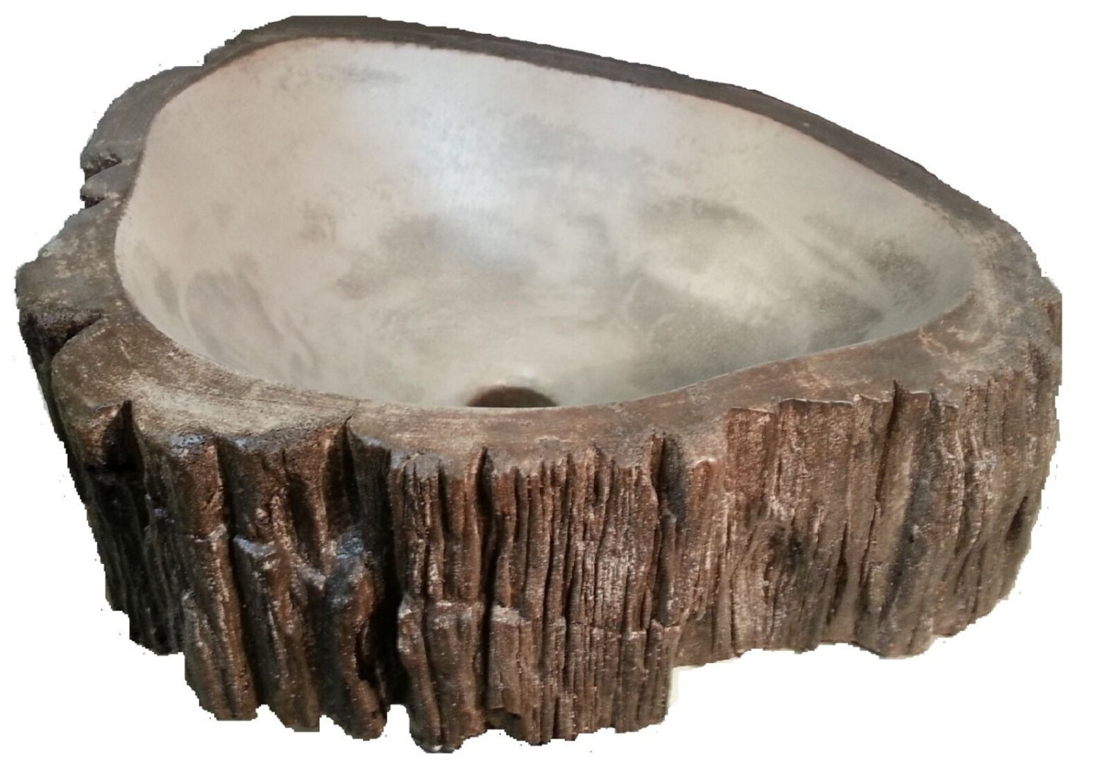 Tree Trunk Log Home Rustic Bathroom Vessel Sink - Etsy