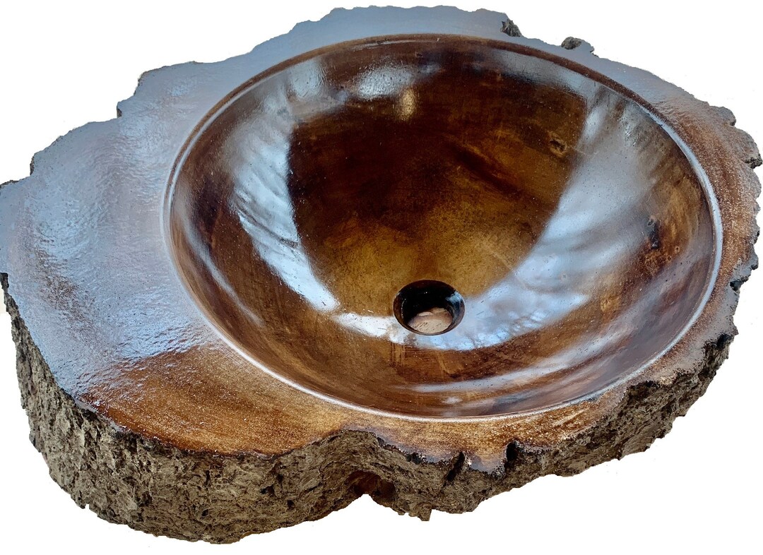 Tree Trunk Log Bathroom Vessel Sink - Etsy Australia