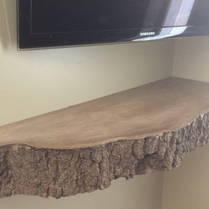 Log Cabin Tree Trunk Shelf - Etsy