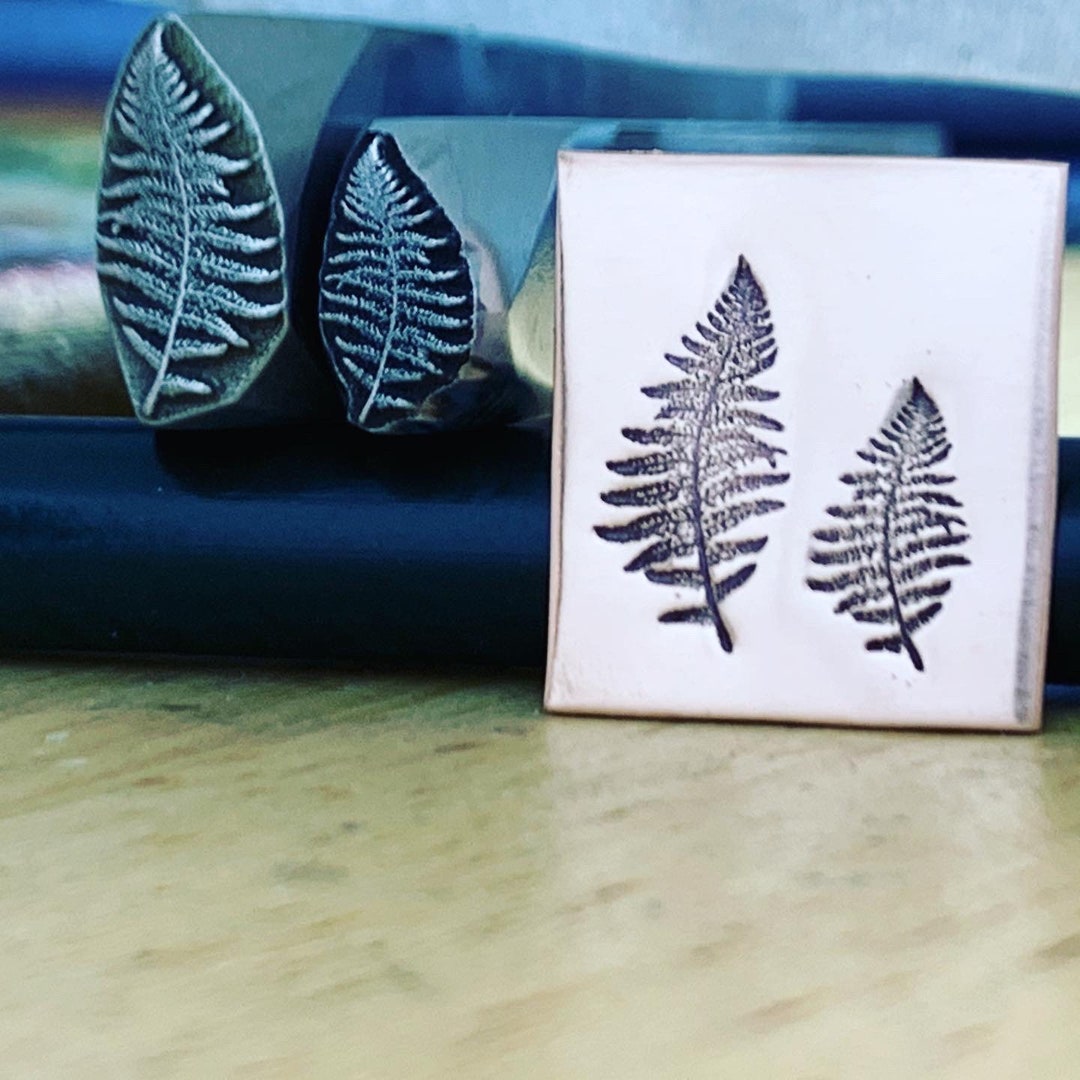 Ferns Full Two Sizes! Metal Hand Stamp. - Etsy