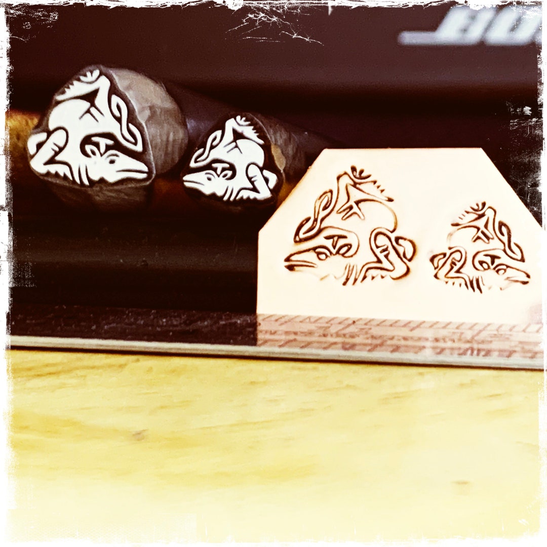 Anglo Saxon Beast - Engraved Metal Hand Stamp. - Etsy