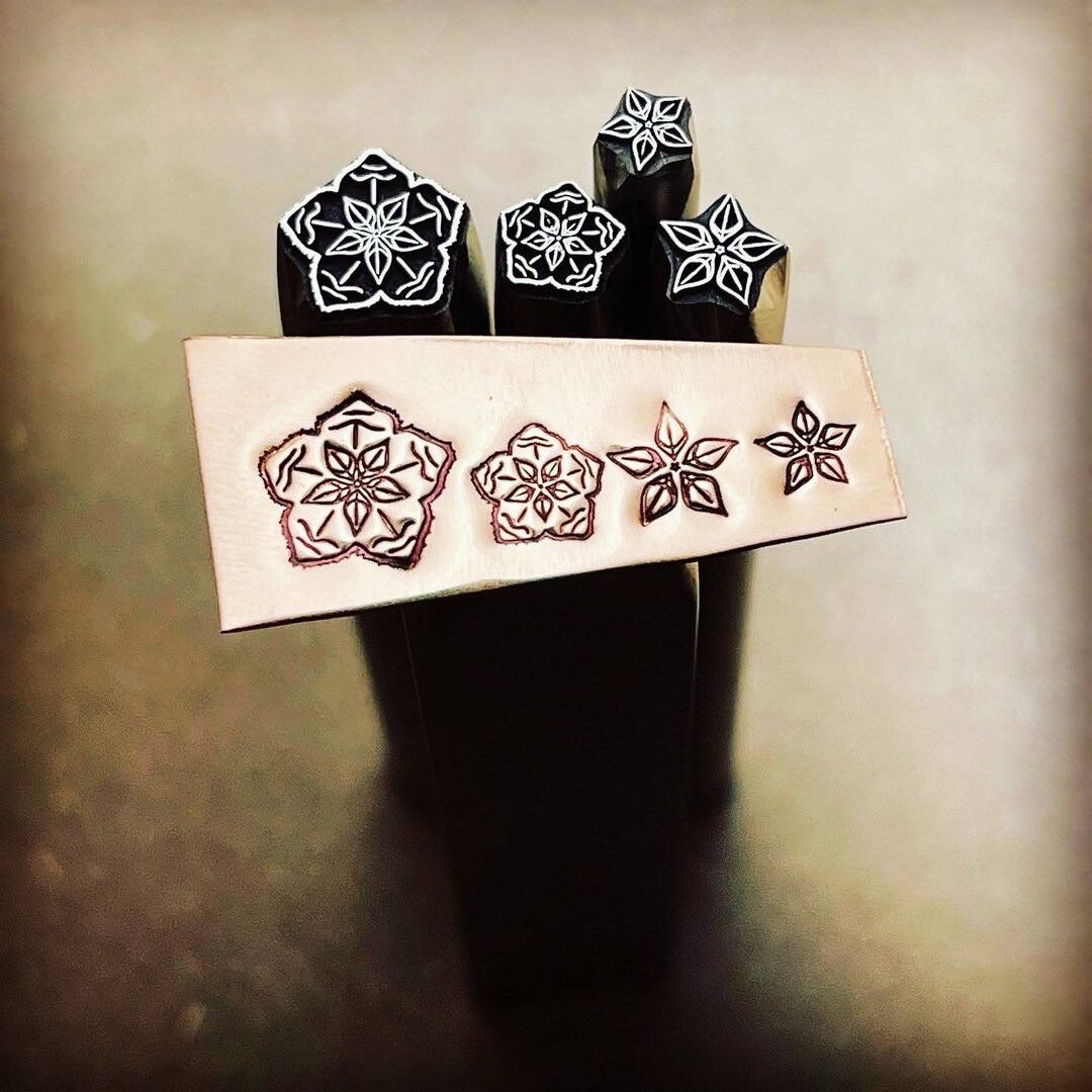 Hoya Flowers and Hoya Centers. Four Variations. Metal Hand Stamp. - Etsy