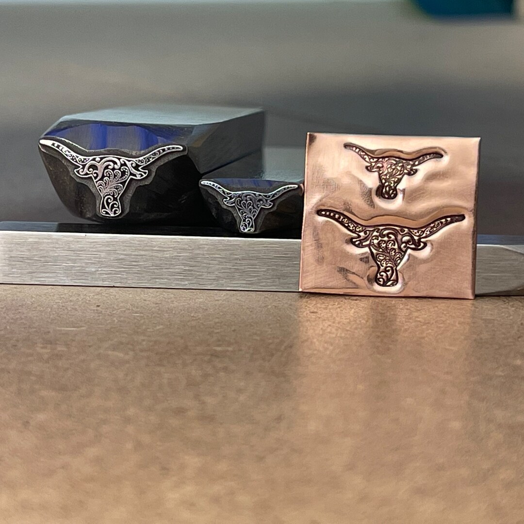 Steer Swirls. Two Sizes. Metal Hand Stamp. - Etsy