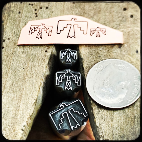 Thunderbird. Phoenix. Engraved Metal Hand Stamp. | Etsy