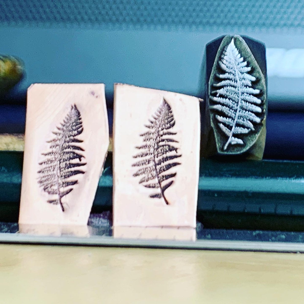 Ferns Full Two Sizes! Metal Hand Stamp. - Etsy