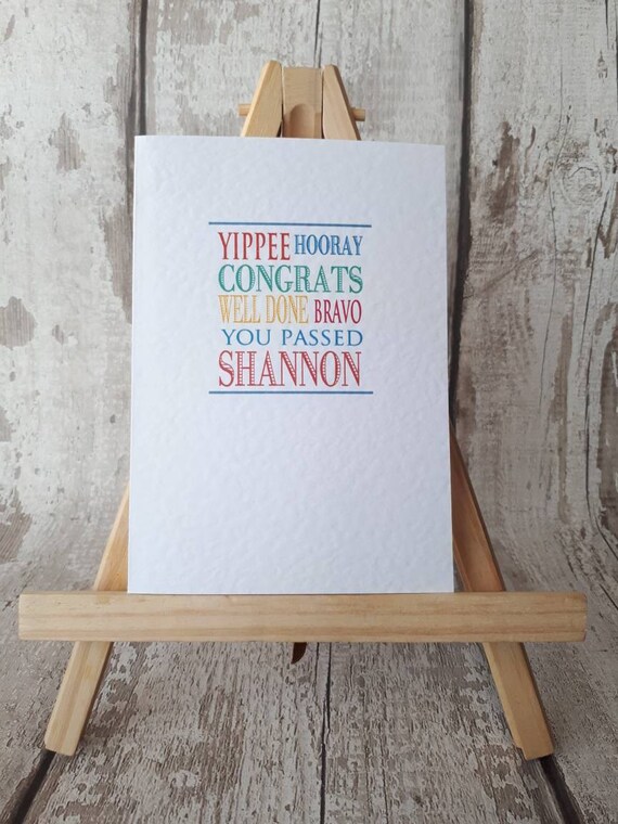 Congratulations Well done Bravo Yippee Hooray Graduation | Etsy