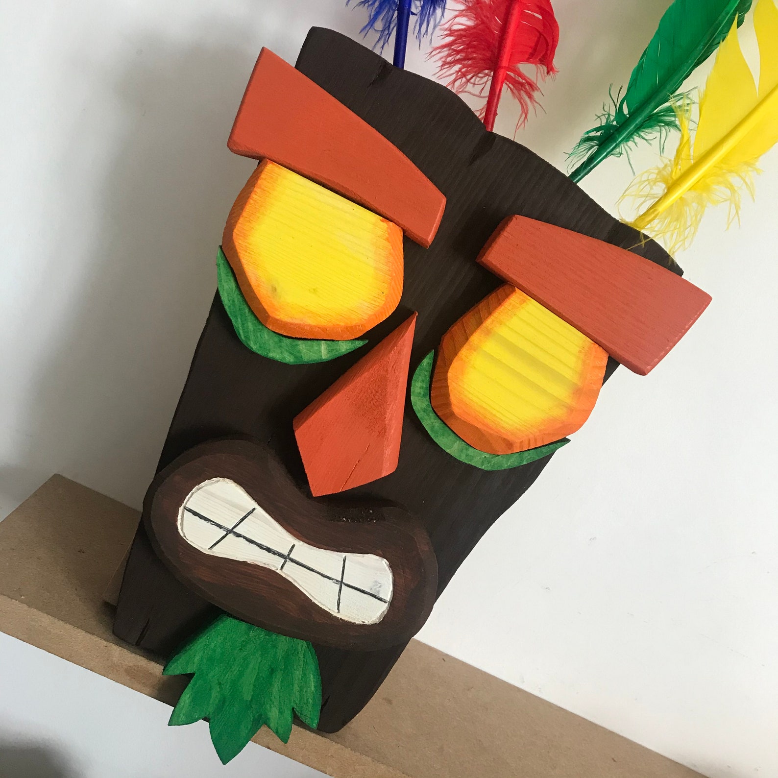 Aku Aku or Uka Uka Mask. Wooden Full Size Replica. Unofficial Game ...