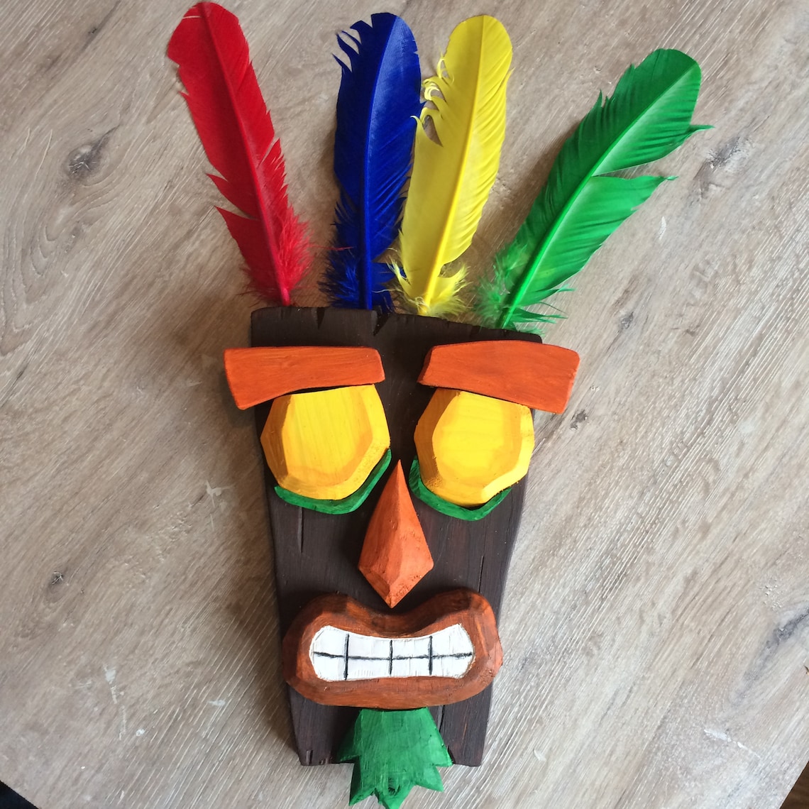 Aku Aku or Uka Uka Mask. Wooden Full Size Replica. Unofficial Game ...