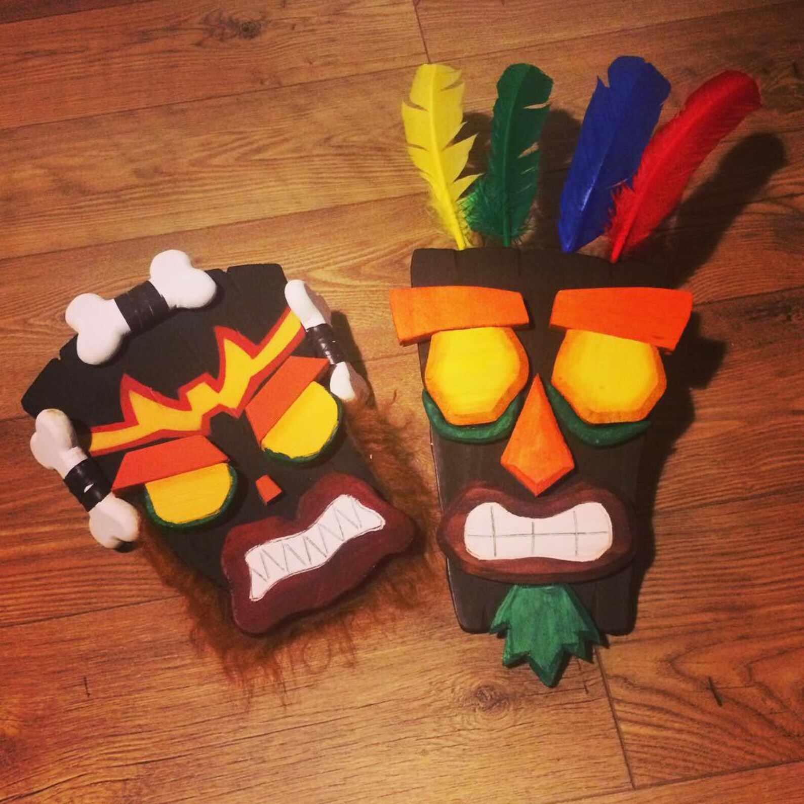 Aku Aku or Uka Uka Mask. Wooden Full Size Replica. Unofficial Game ...