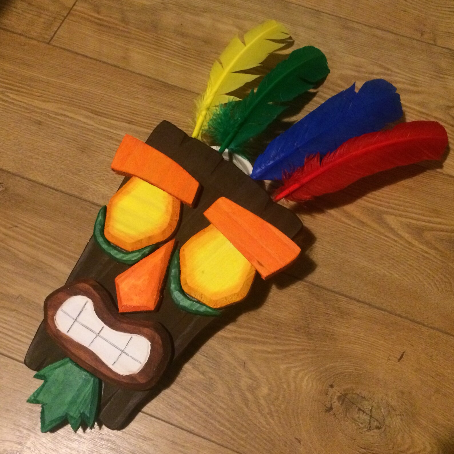 Aku Aku or Uka Uka Mask. Wooden Full Size Replica. Unofficial Game ...