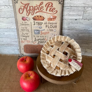 Faux Apple Pie Apple Pie Decor Tiered Tray Faux Apple Pie - Etsy
