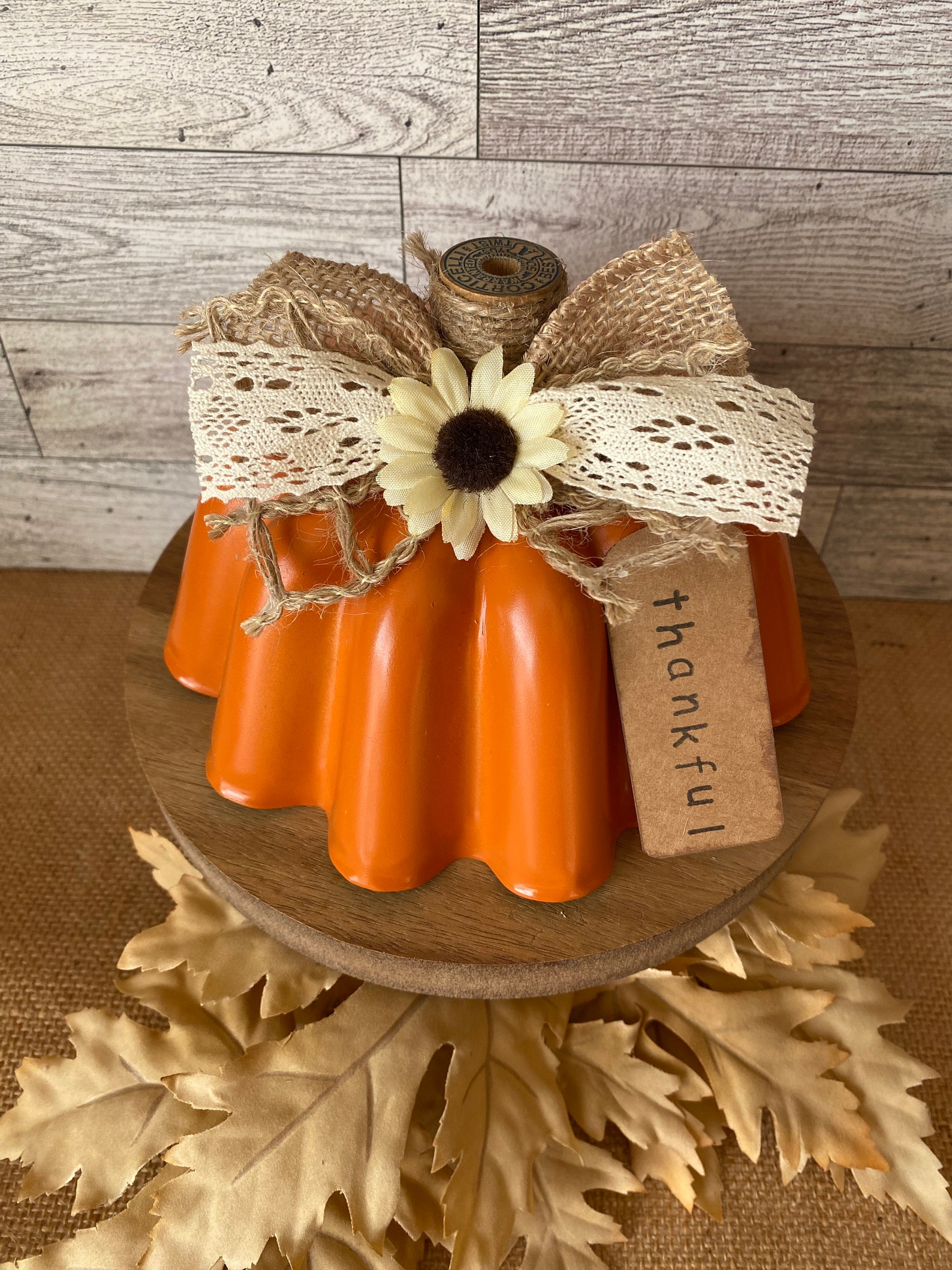 Jello Mold Pumpkin Fall Pumpkin Repurposed Jello Mold - Etsy