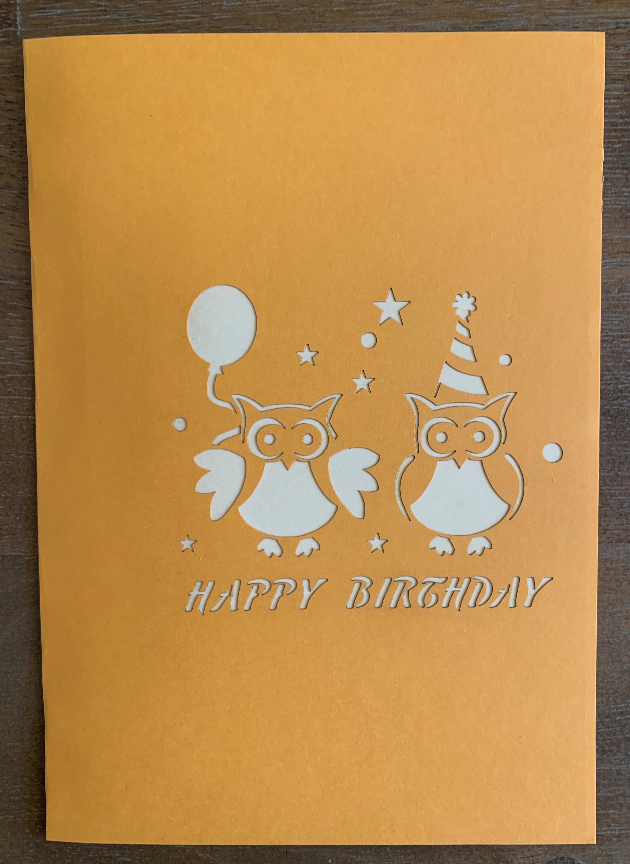 Owl Birthday Pop-up Card - Etsy