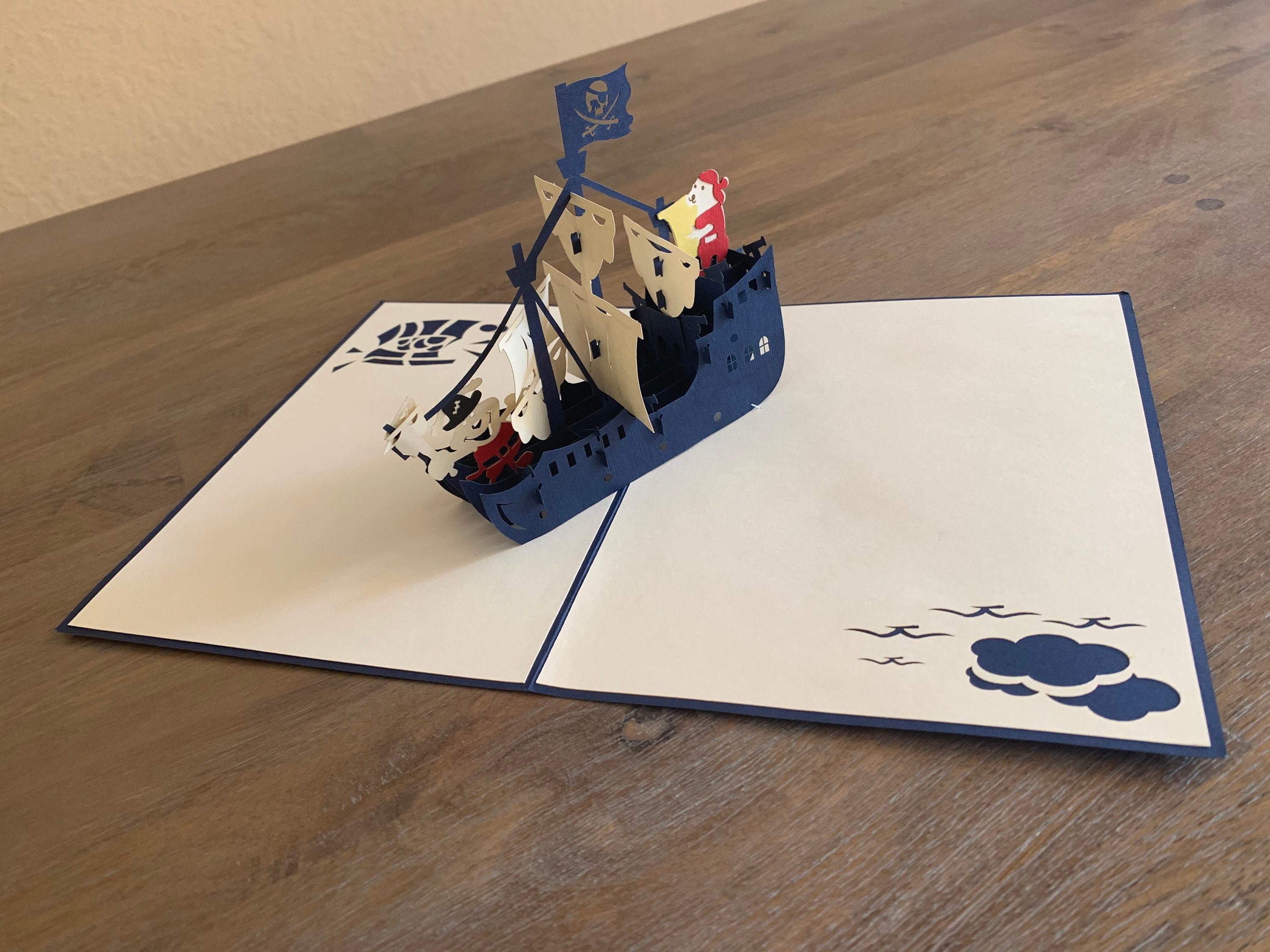 Pirate Ship Pop up Card（boat) - Etsy