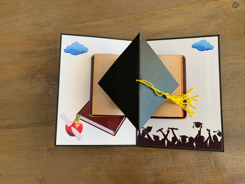 Graduation Hat Pop up Card - Etsy
