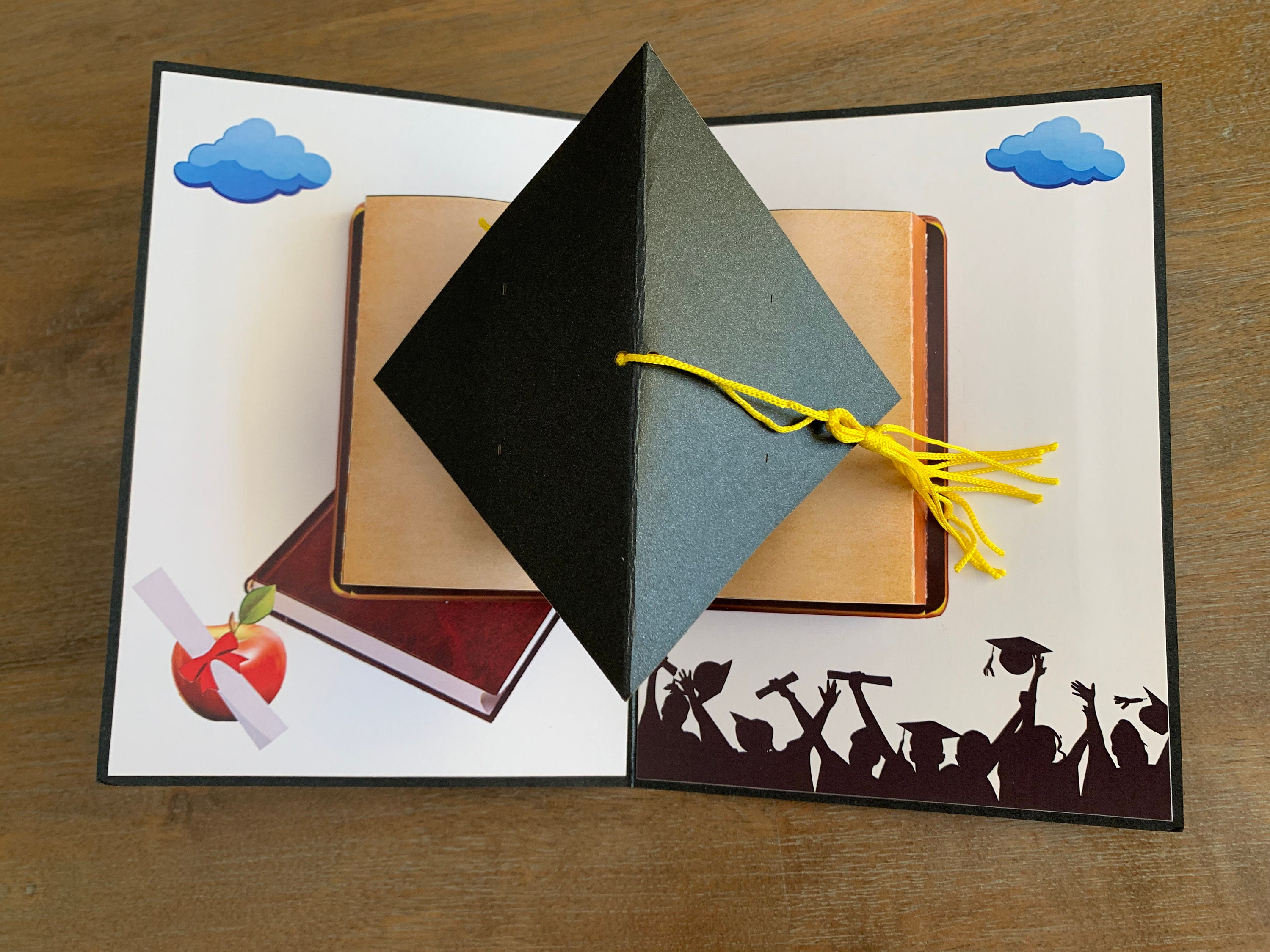 Graduation Hat Pop up Card - Etsy