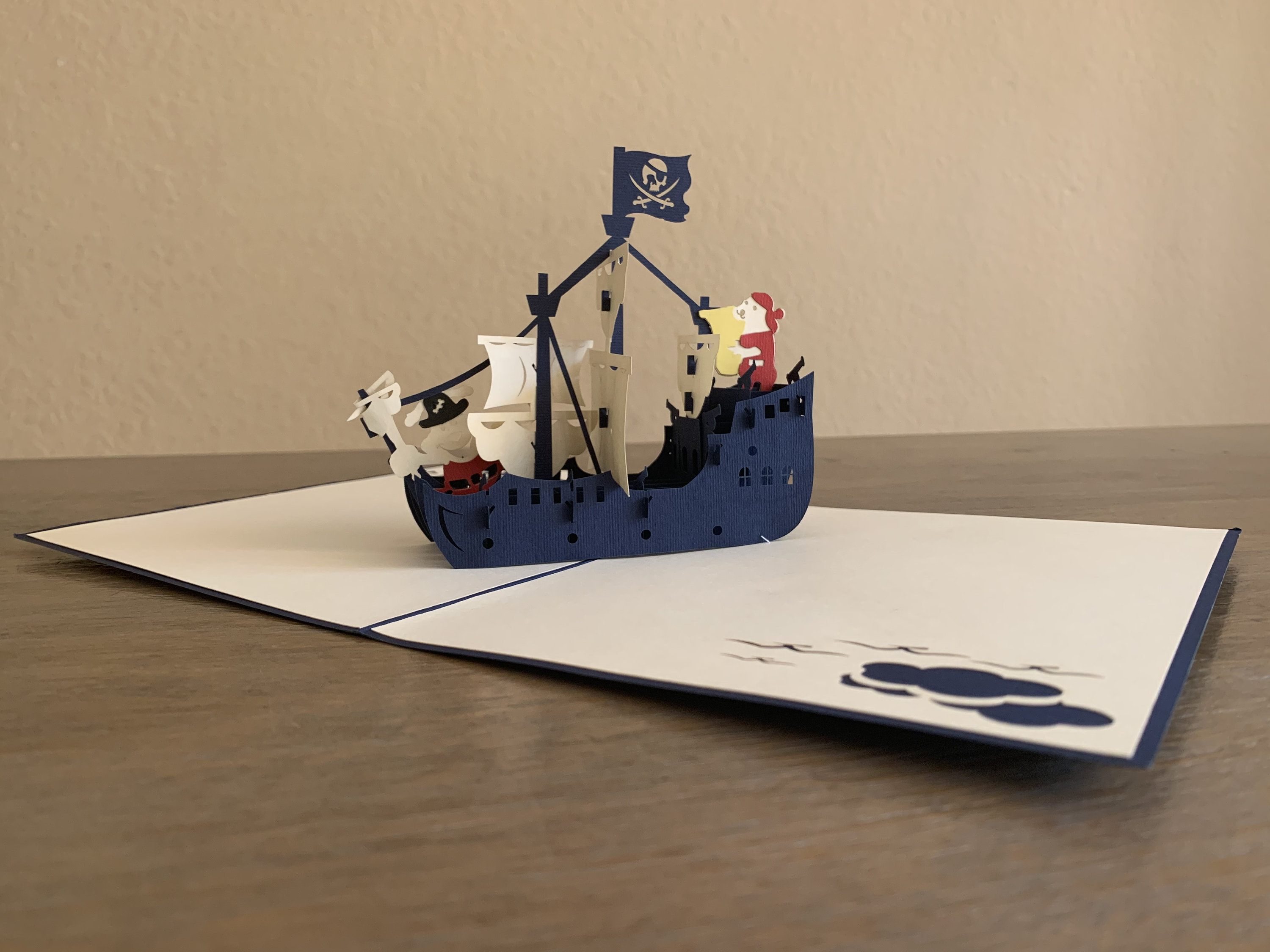 Pirate Ship Pop up Card（boat) - Etsy