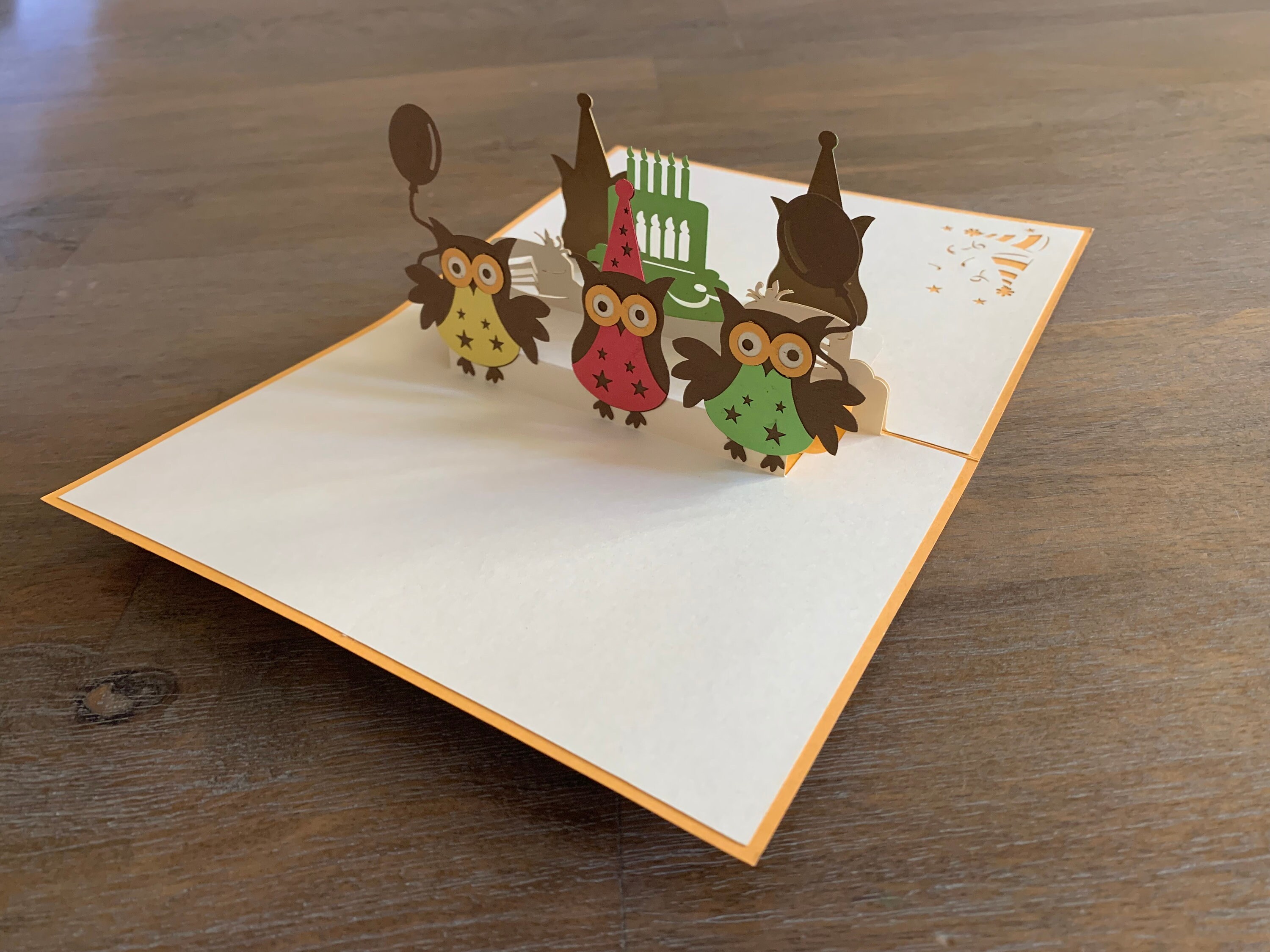 Owl Birthday Pop-up Card - Etsy