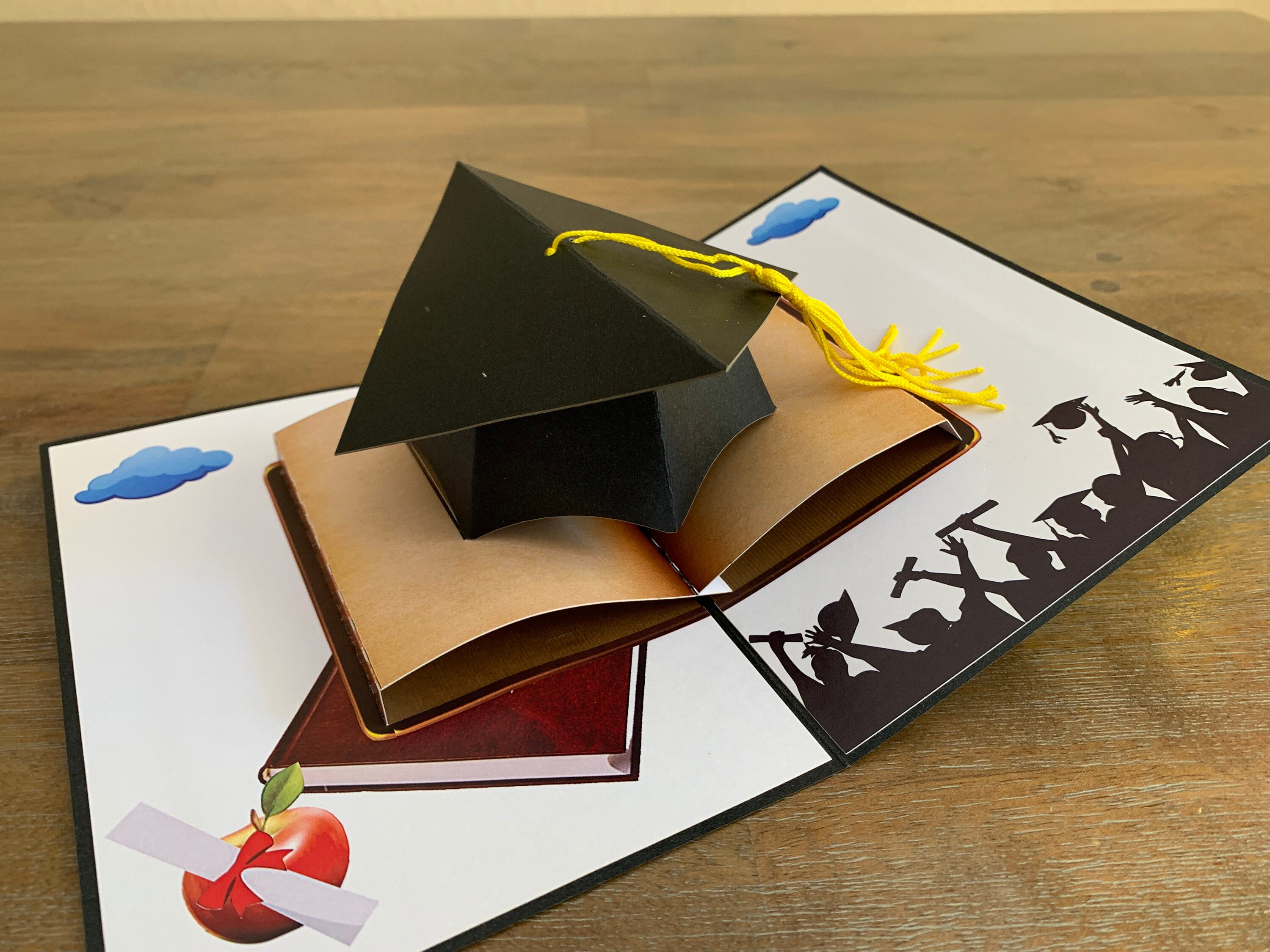 Graduation Hat Pop up Card - Etsy