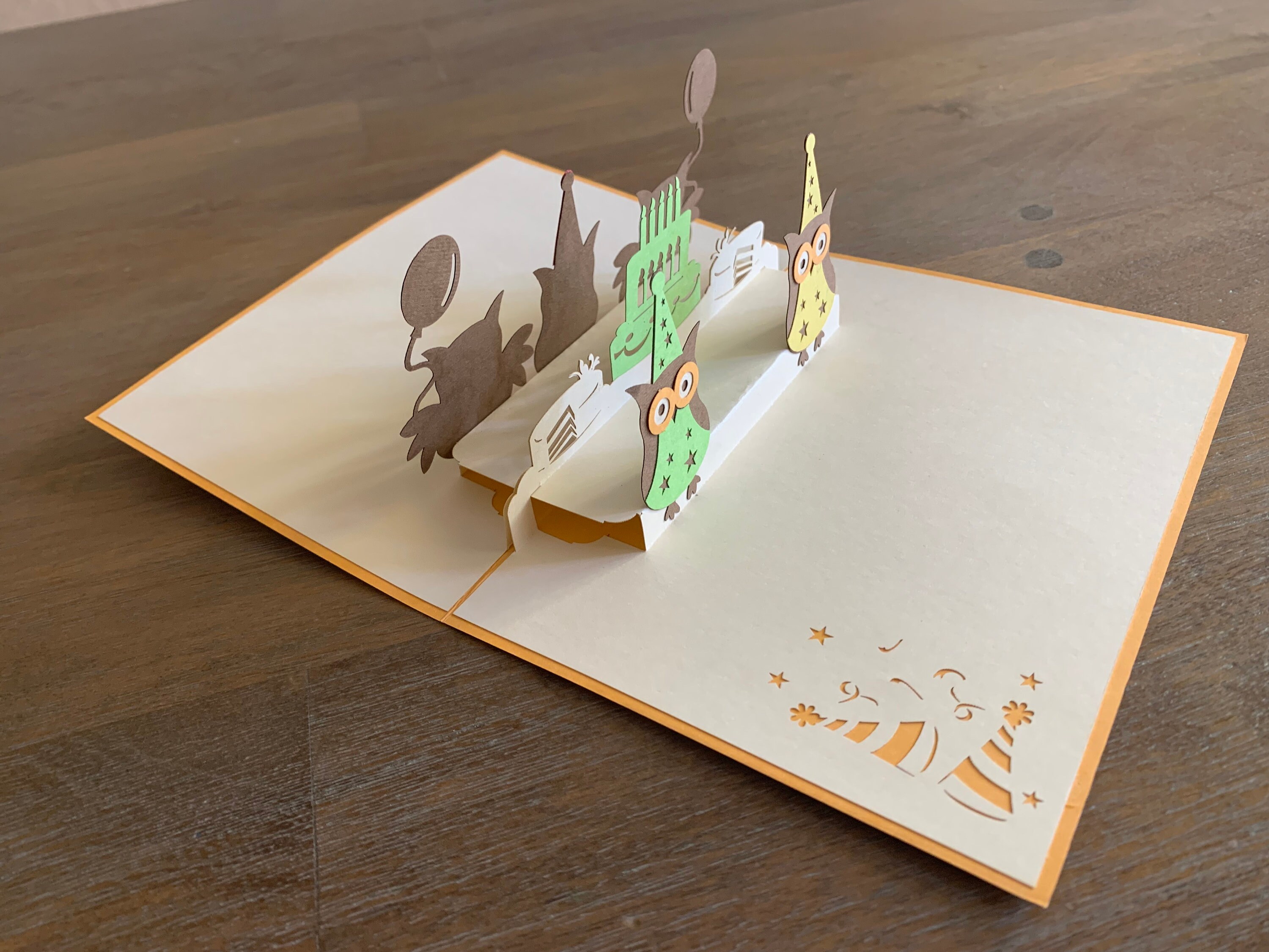 Owl Birthday Pop-up Card - Etsy