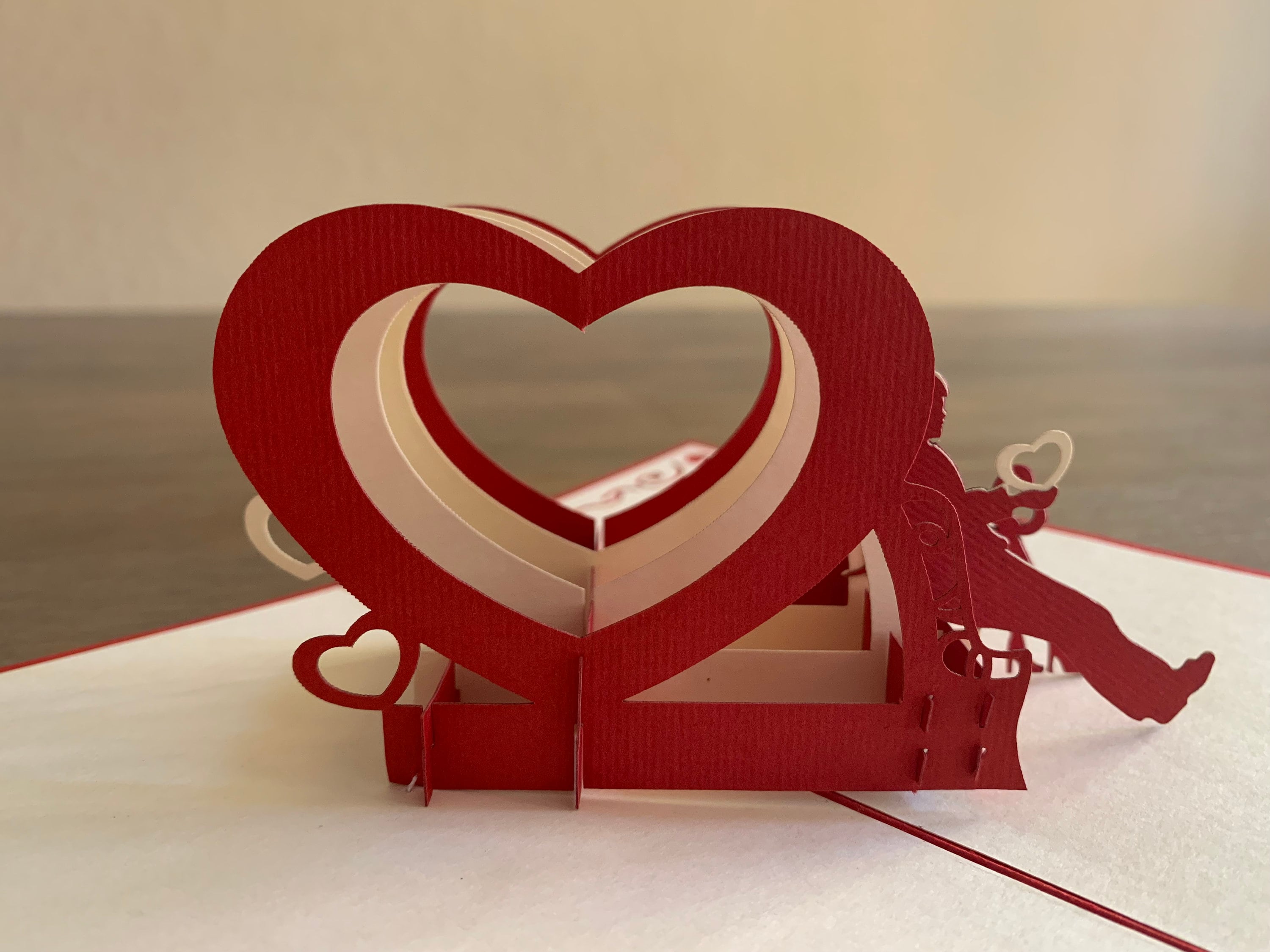 Heart Pop up Card - Etsy