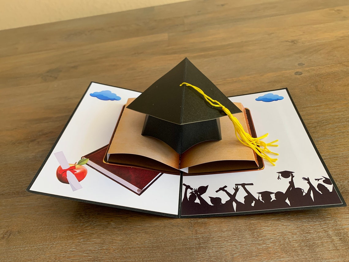 Graduation 3D Pop up Card, Congratulations, for Her, Him, College, High ...