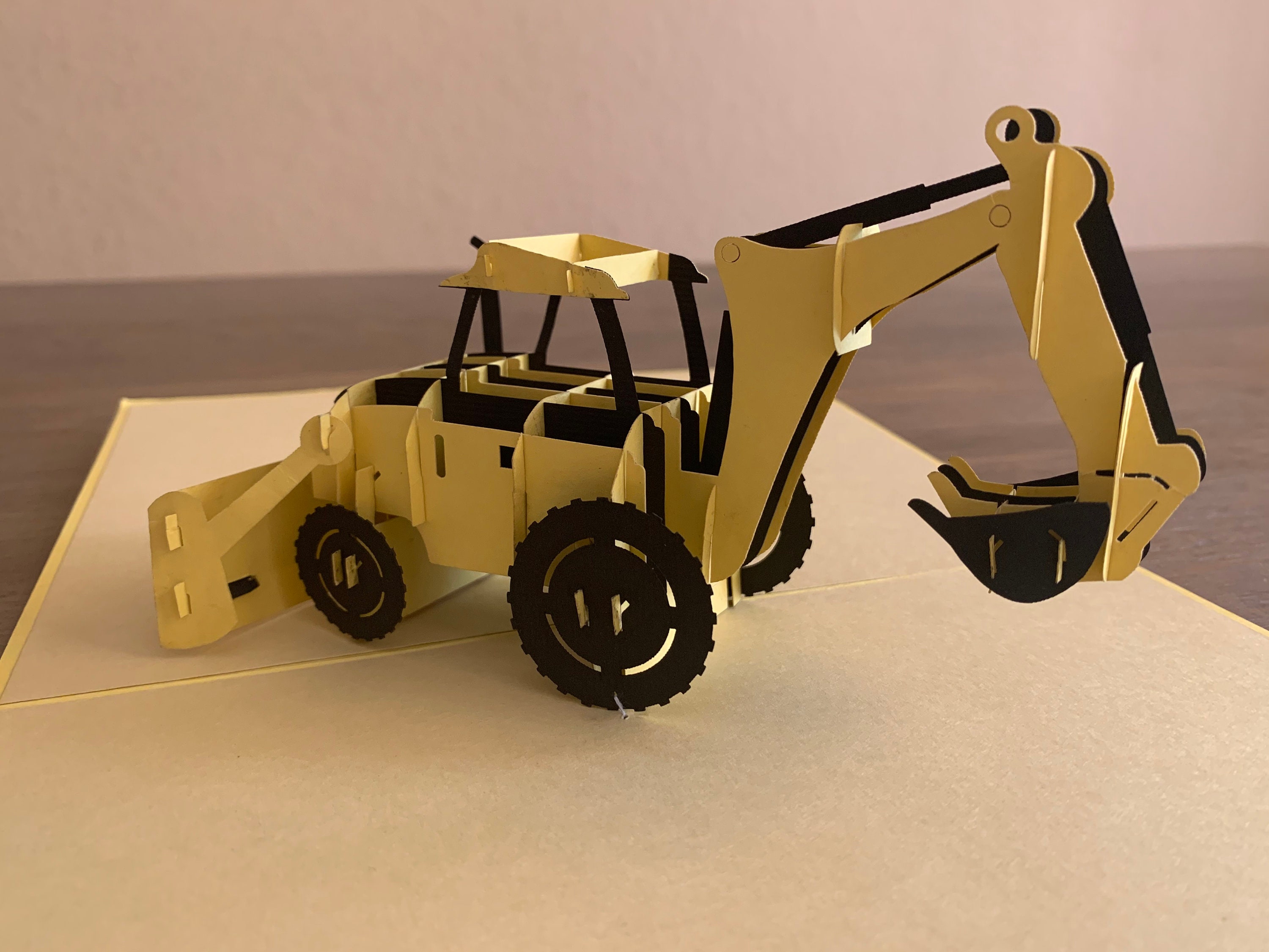 3D Digger Pop up Card - Etsy