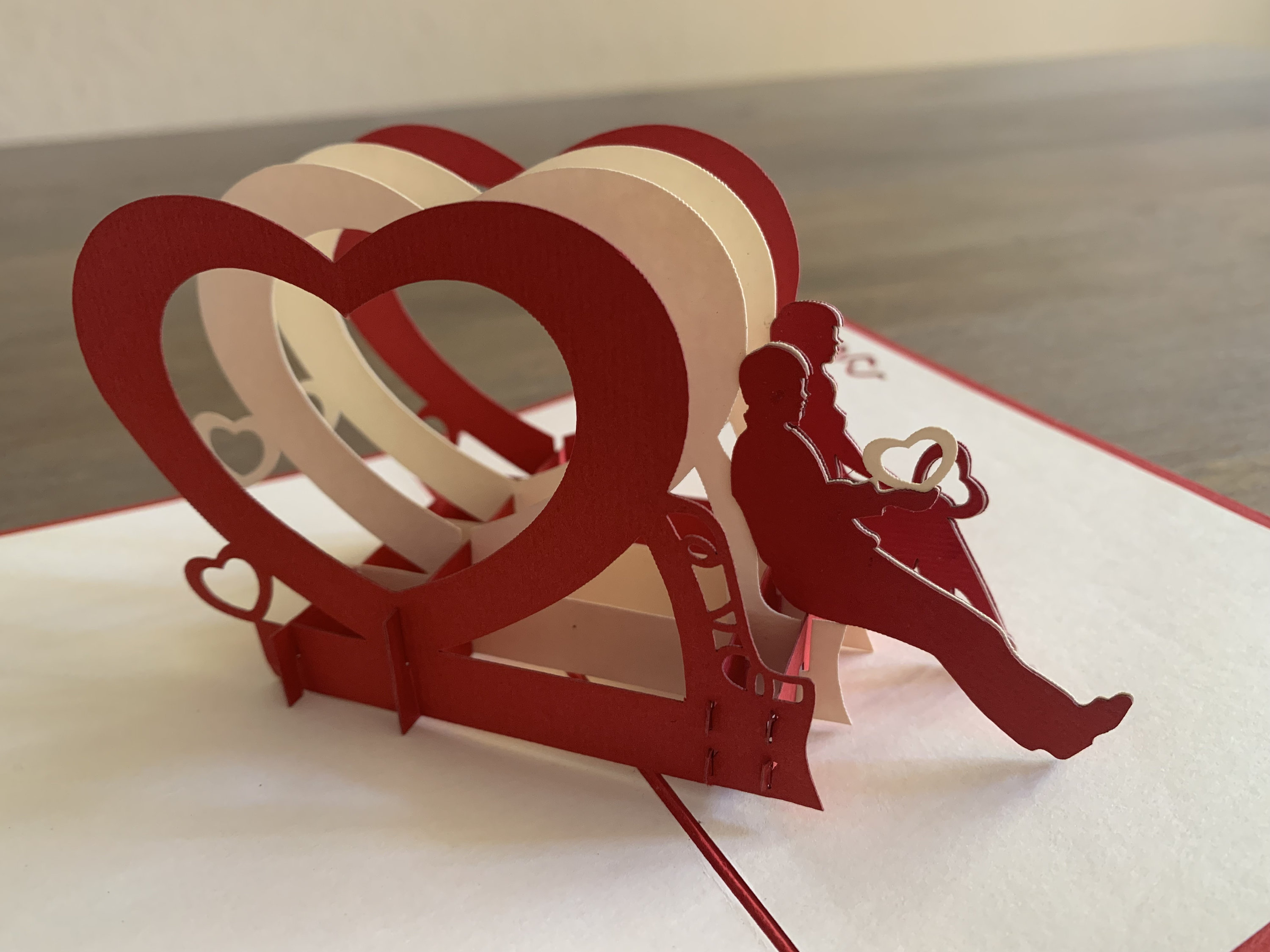 Heart Pop up Card - Etsy