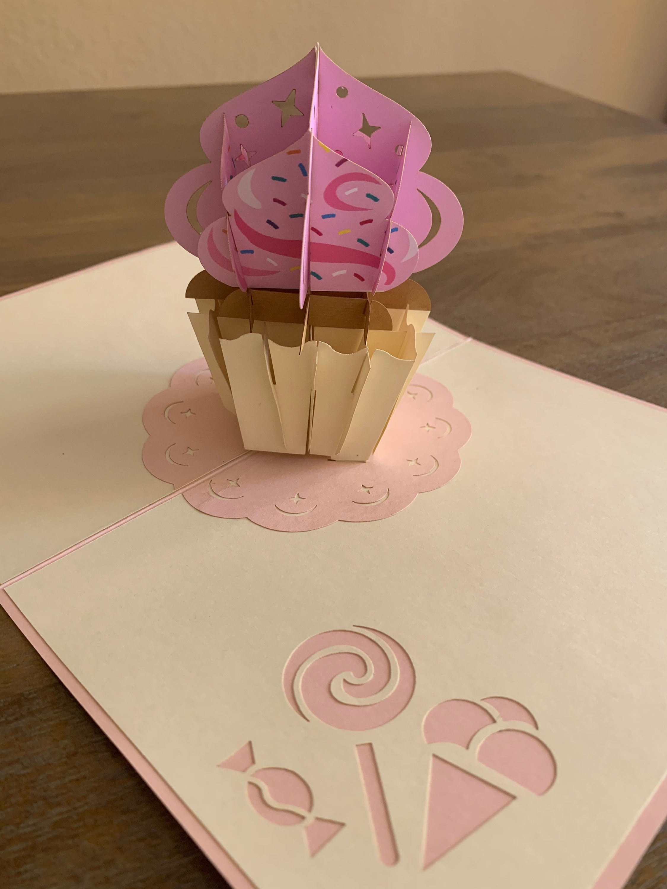Birthday Cupcake Pop up Card - Etsy