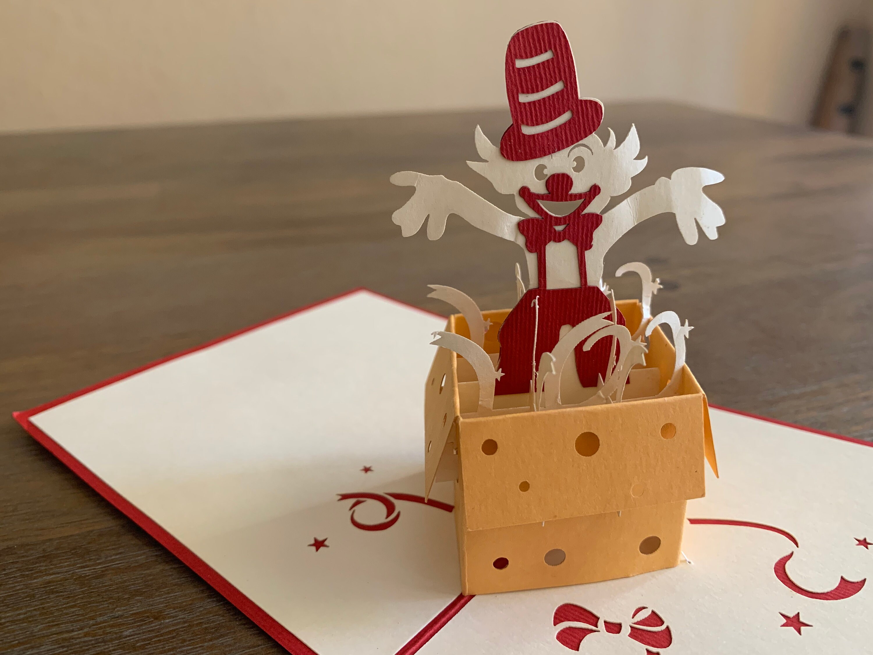 Clowns Pop up Card - Etsy