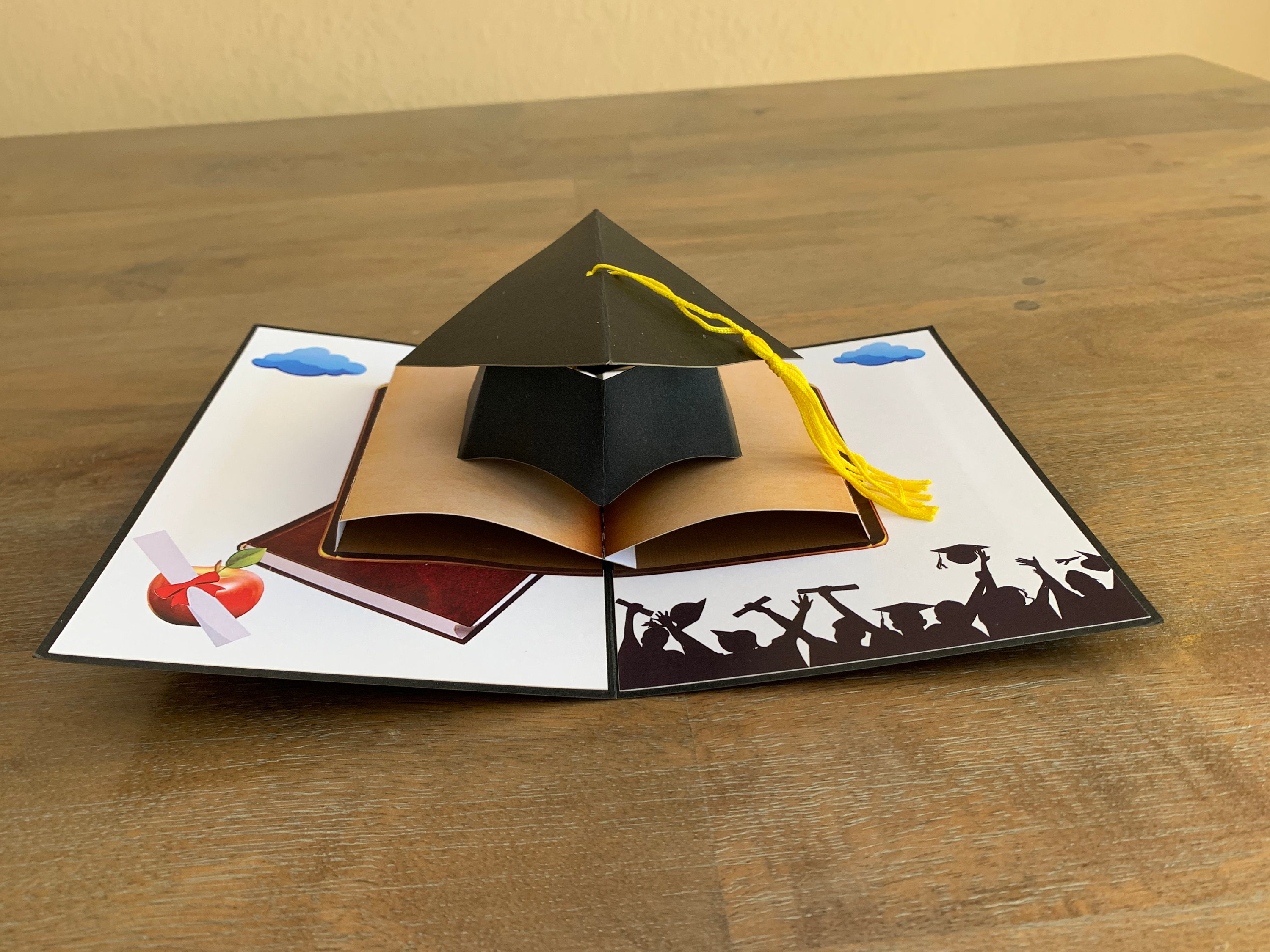 Graduation Hat Pop up Card - Etsy