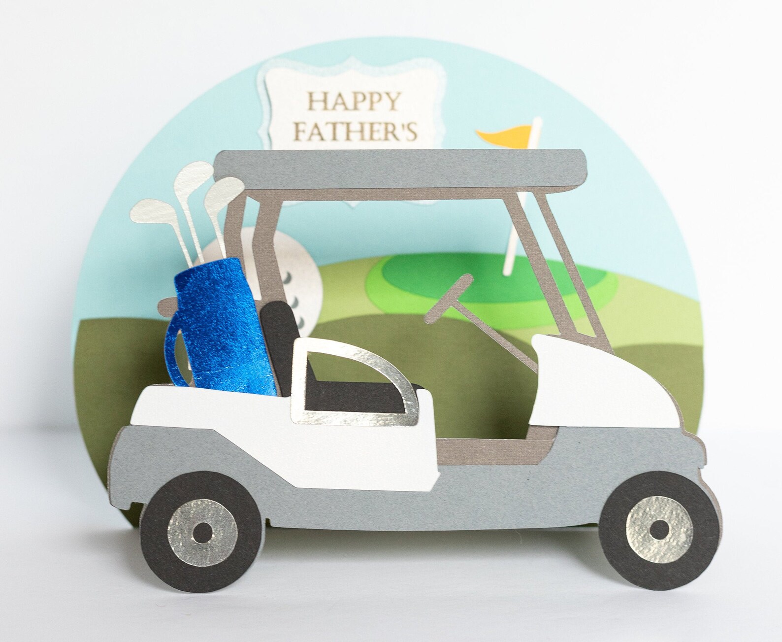 Birthday Golf Cart Card Personalized Cards Customizable | Etsy