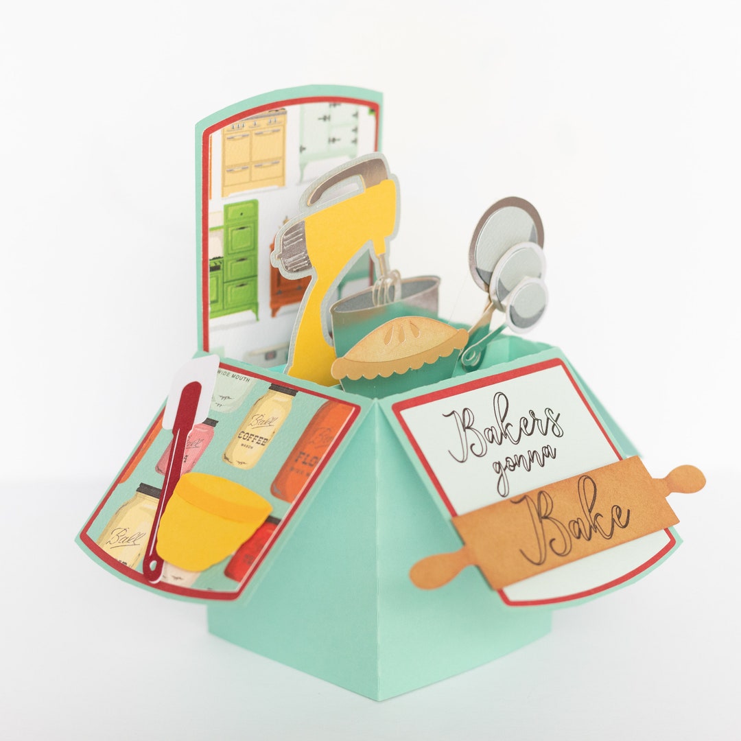 Baking Greeting Card Birthday, Customizable Cards - Etsy