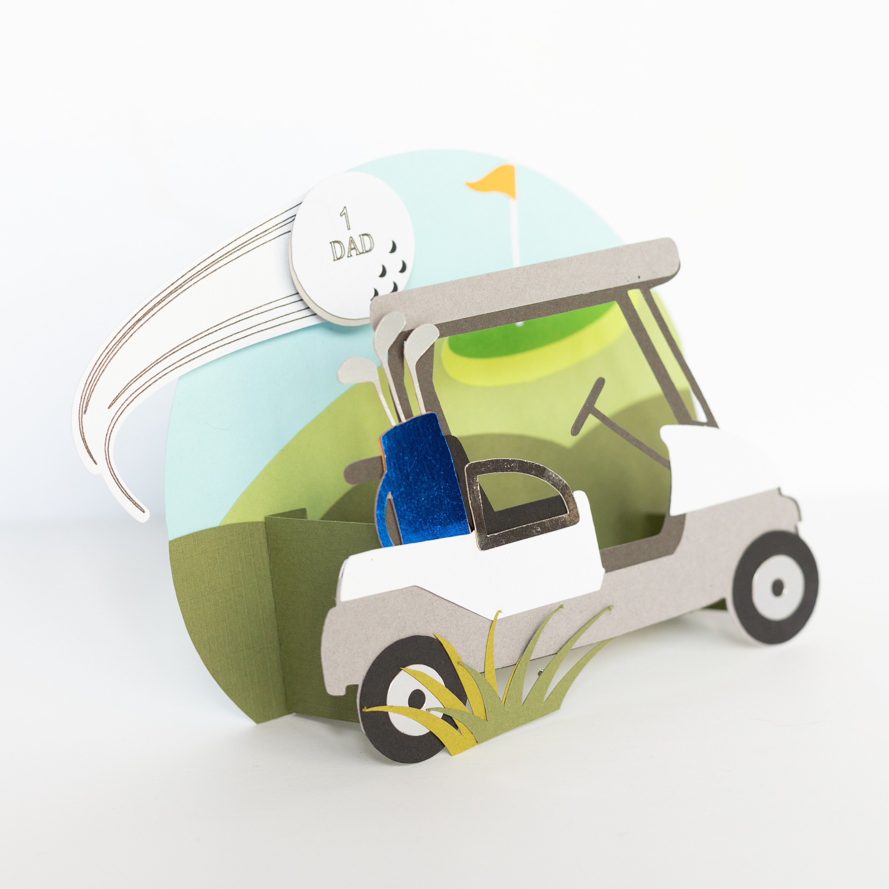 Golf Pop-up Card Birthday Personalized Customizable Card - Etsy Hong Kong