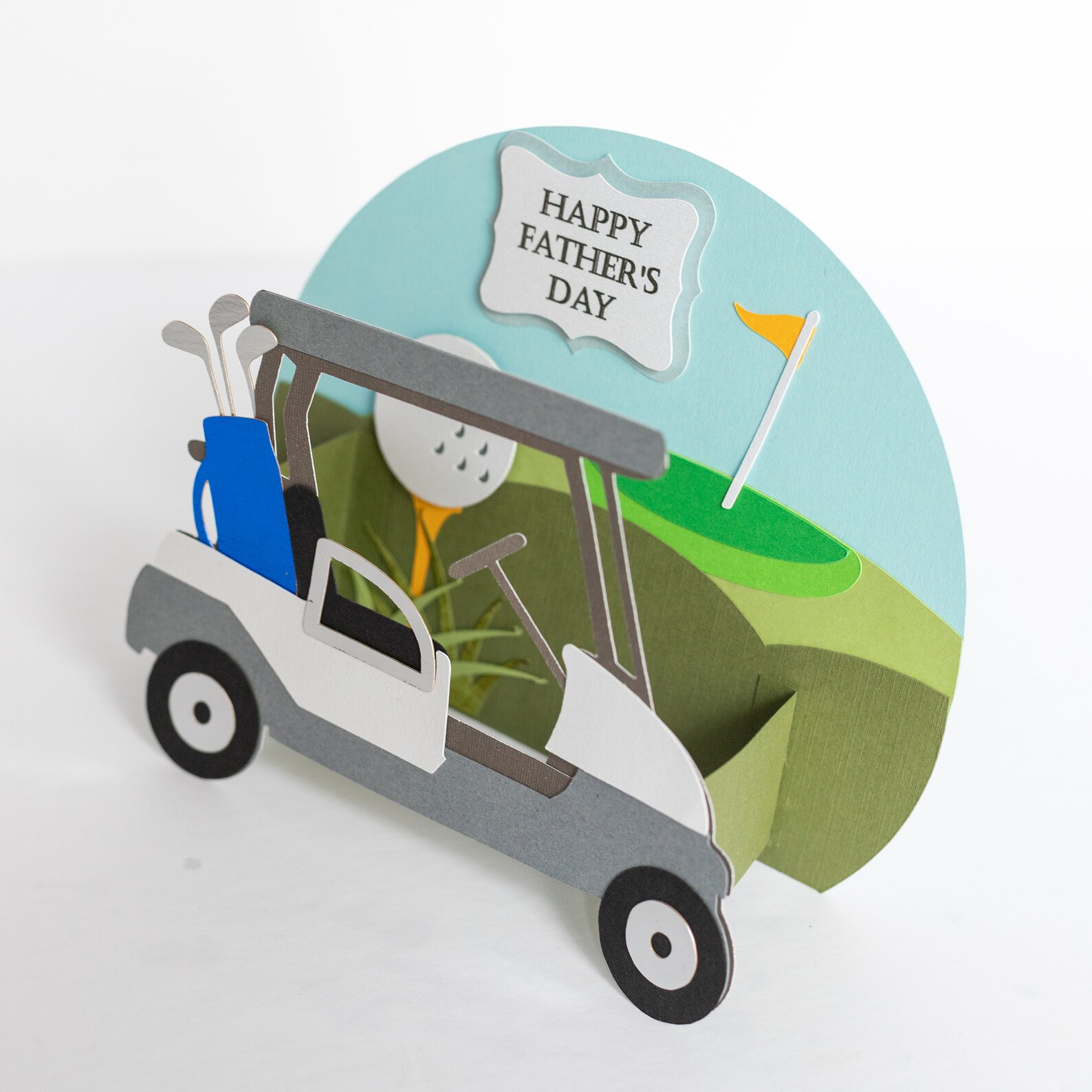 Birthday Golf Cart Card Personalized Cards Customizable | Etsy