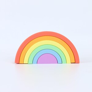 Mini Rainbow Arch Stacking Nesting Puzzle Blocks Montessori - Etsy