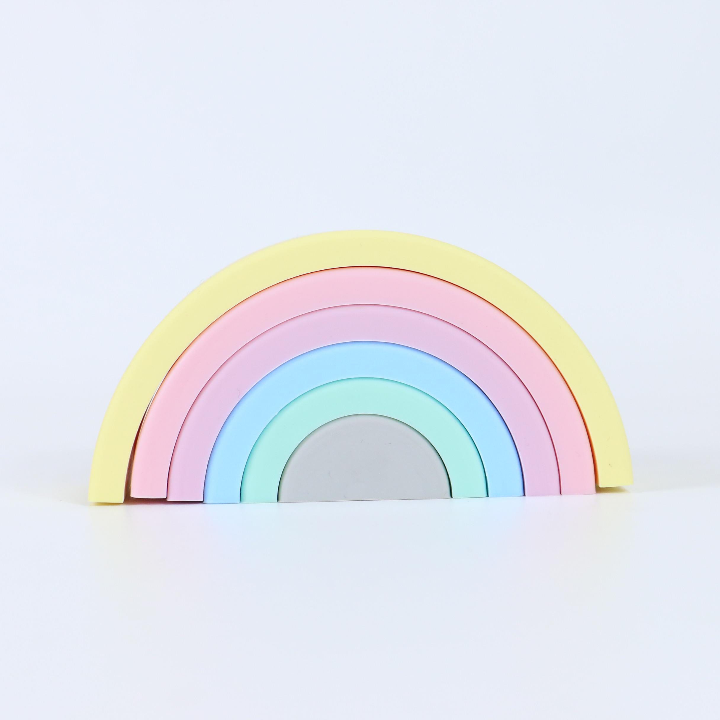 Mini Rainbow Arch Stacking Nesting Puzzle Blocks Montessori | Etsy