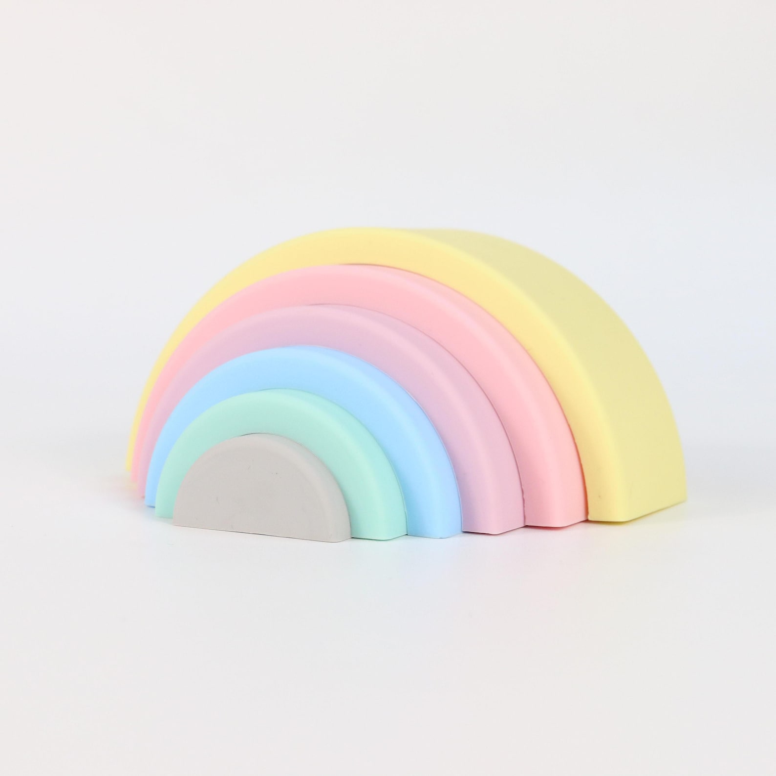 Mini Rainbow Arch Stacking Nesting Puzzle Blocks Montessori | Etsy