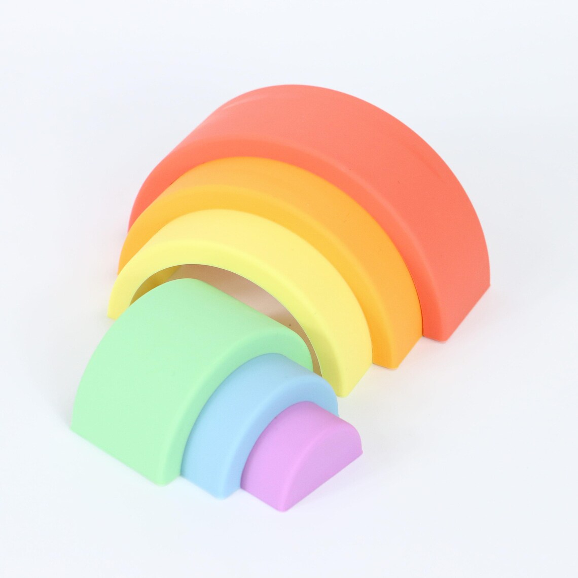 Mini Rainbow Arch Stacking Nesting Puzzle Blocks Montessori | Etsy