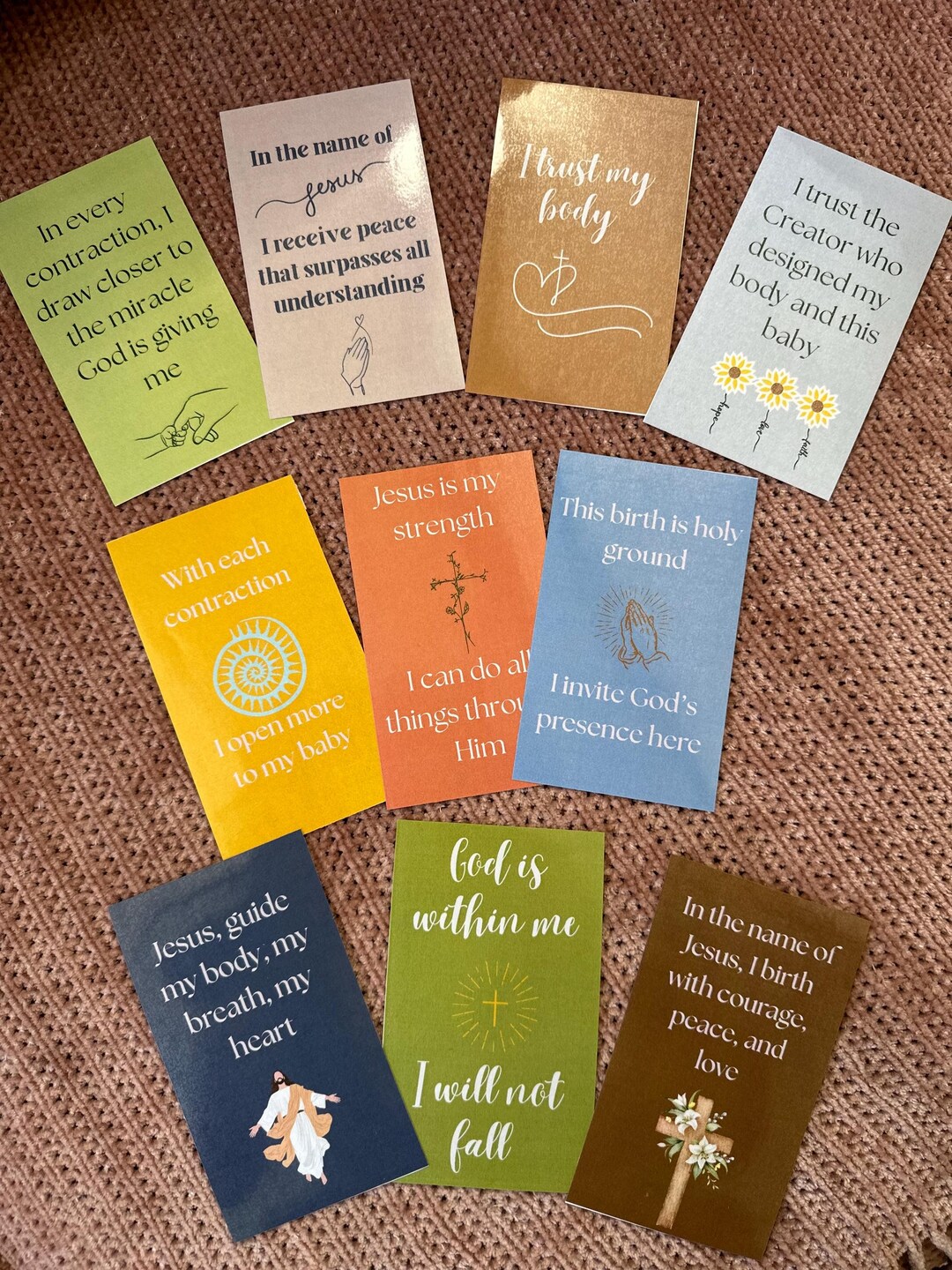Faith Based Birth Affirmation Cards , Printable, for Home Birth ...