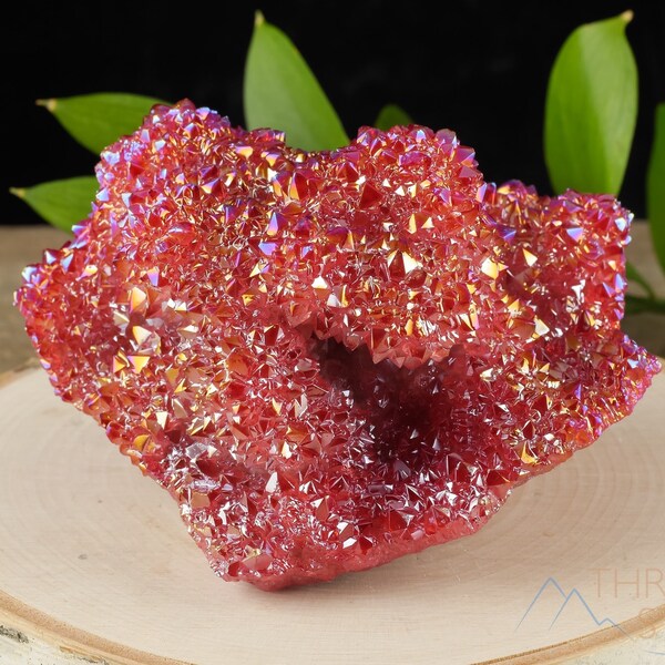 Ruby Aura Quartz - Etsy