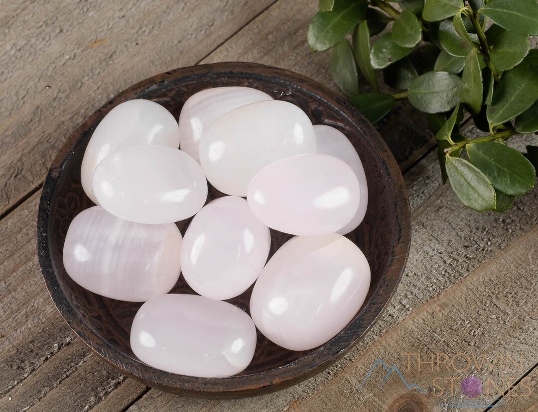 MANGANO CALCITE Tumbled Stones - Tumbled Crystals, Self Care, Healing ...