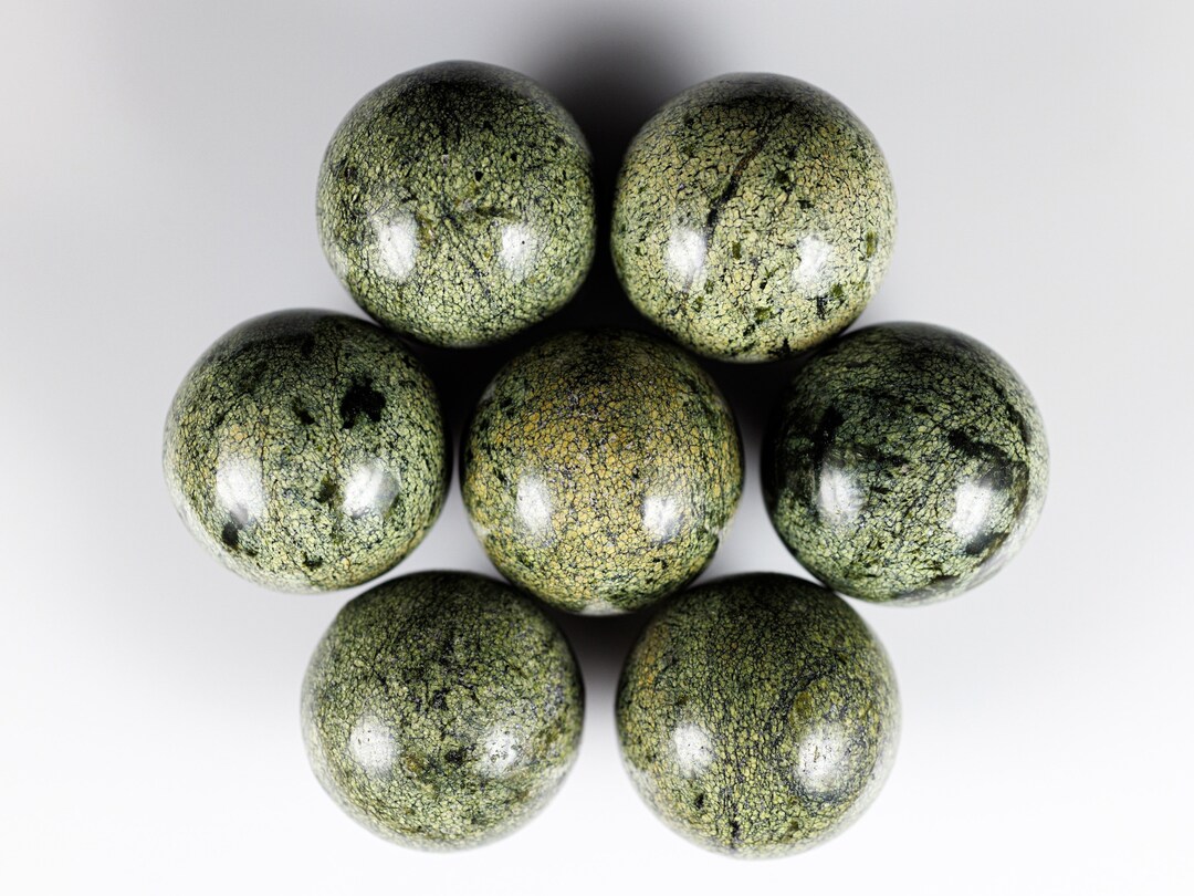 ASTERITE SERPENTINE Crystal Sphere - Crystal Ball, Housewarming Gift ...